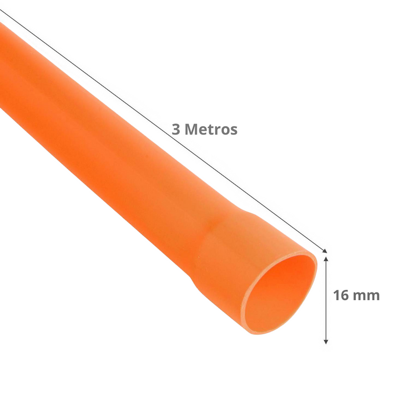 PVC COND 16MM X 3MT C-IV CEM - Barraca Bismarck